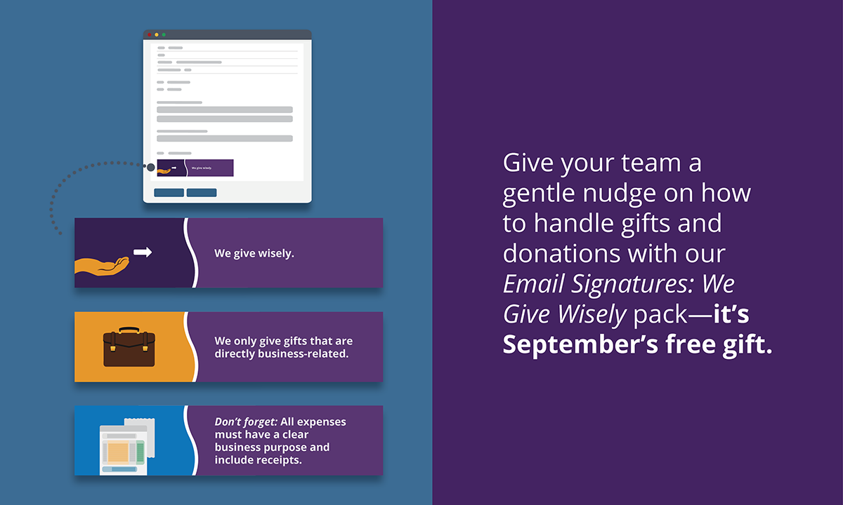 Email Signatures: We Give Wisely [September 2022 Gift]