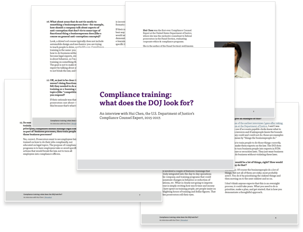 How to strategically use our interview on what the DOJ looks for in ...