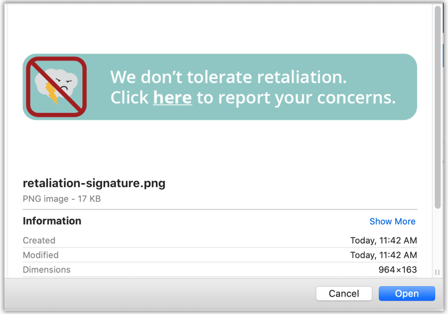Adding a PNG to an email signature (Outlook)