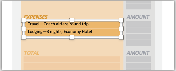 Editing tables in PowerPoint