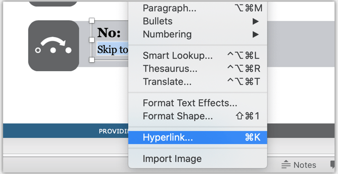 Editing hyperlinks in PowerPoint